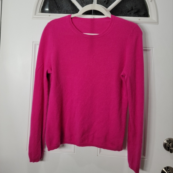 Source Unknown | Sweaters | Cashmere Sweater In Fuschia Size Med | Poshmark